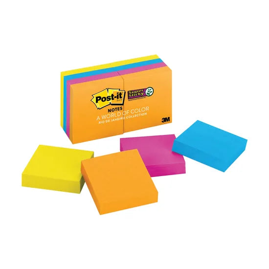 Post-it Super Sticky Notes 48 x 48 mm - Pack of 8