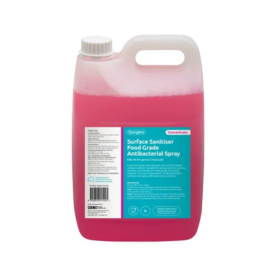 Cleangiene Surface Sanitiser Food Grade Anti Bacterial Concentrate - 5