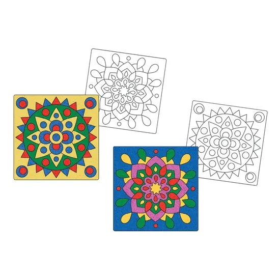 Mandala Sand Art Sheets - Pack of 20