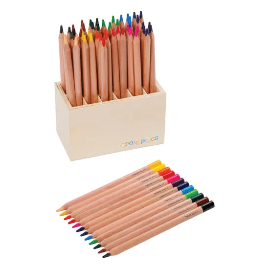 Creatistics Jumbo Triangular Natural Pencils- Pack of 60 | Modern ...