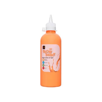 UV Glow Paint 500 ml - Orange