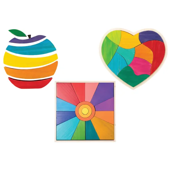 Happy Colour Puzzles Set of 3 | Modern Teaching Aids NZ