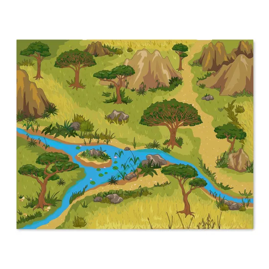 The Happy Architect Wild Animals Play Mat | Modern Teaching Aids NZ