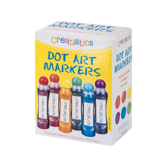 Creatistics Dot Art Markers - Pack of 6