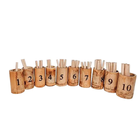 Bamboo Counting Set - Natural Numeracy Resources